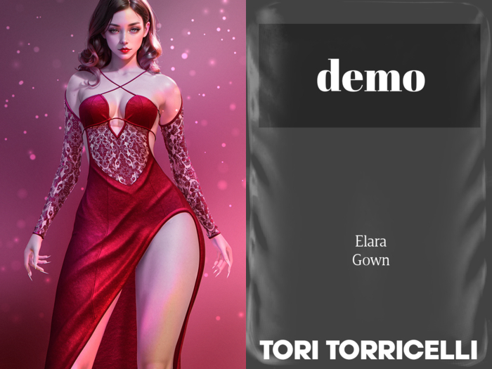 Second Life Marketplace - TORI TORRICELLI // Elara Gown // DEMO